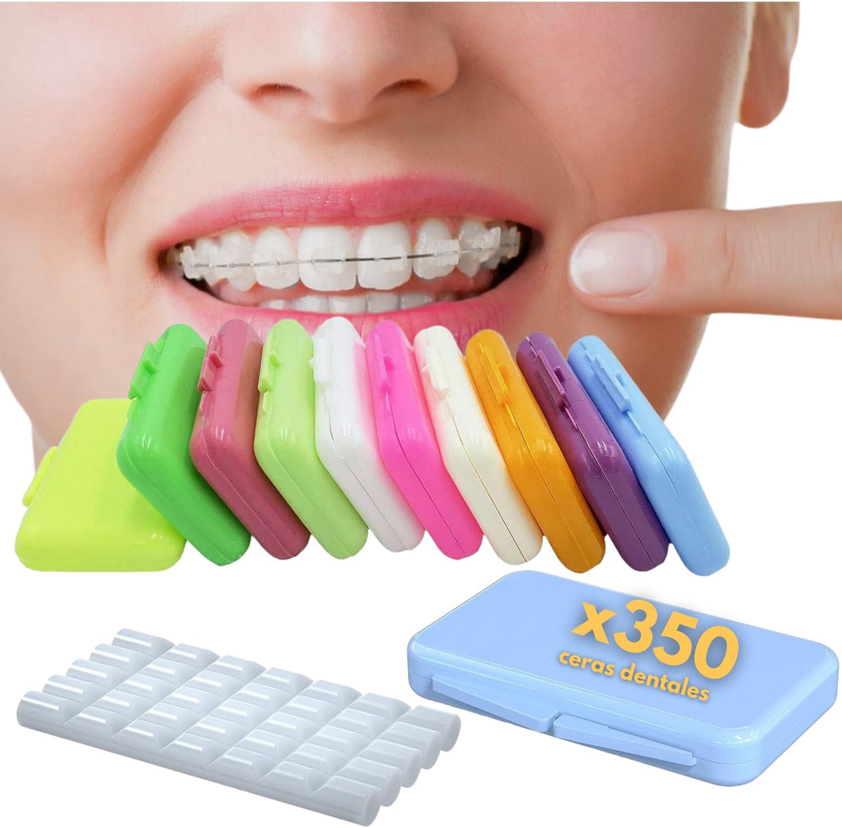 Cera Dentária para Brackets Ortodônticos | Pacote 10 Estojos— OrtoPrime.pt