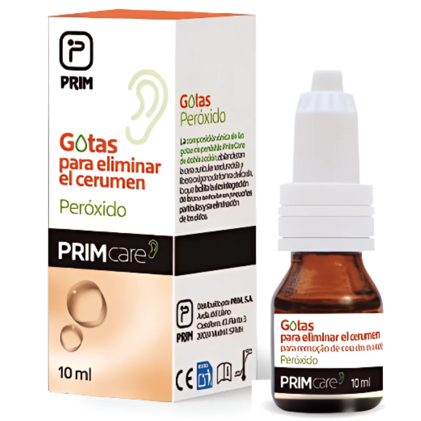 Gotas para Eliminar Cera de Ouvidos | Peróxido 10ml— OrtoPrime.pt