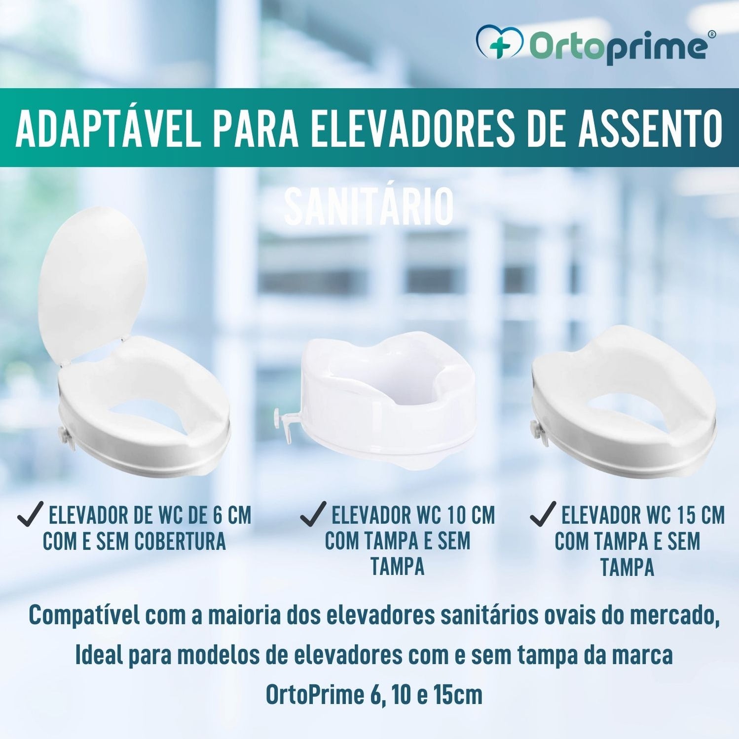 Bidé Portátil para Elevador de Sanita | Assento Adaptável— OrtoPrime.pt