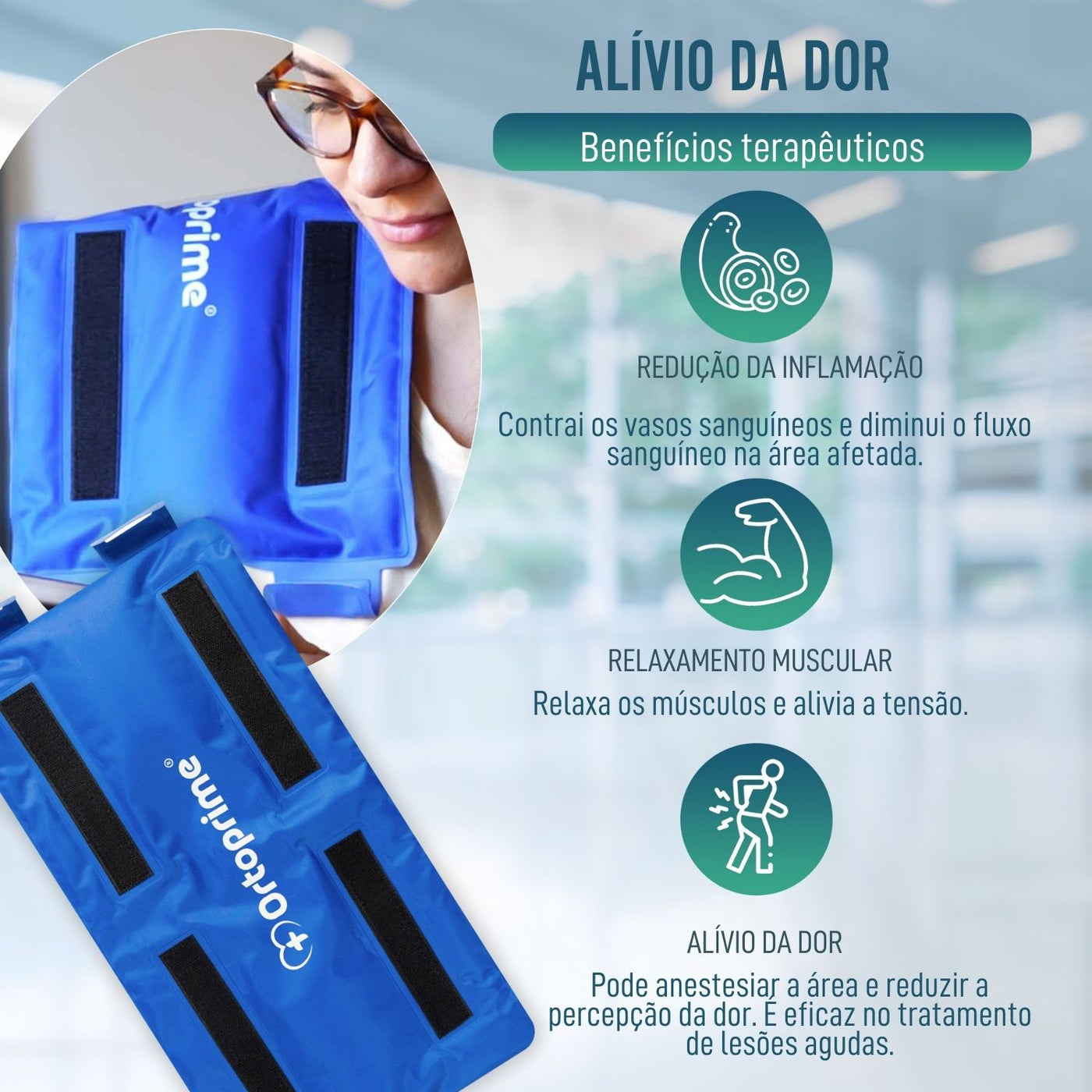 Compressa Térmica para Lesões | Reutilizável, Adaptável— OrtoPrime.pt