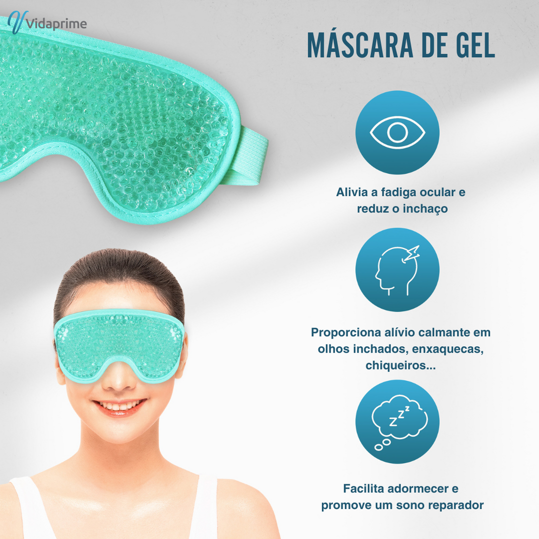Máscara de Gel Frio e Quente com Banda Ajustável para os Olhos ...