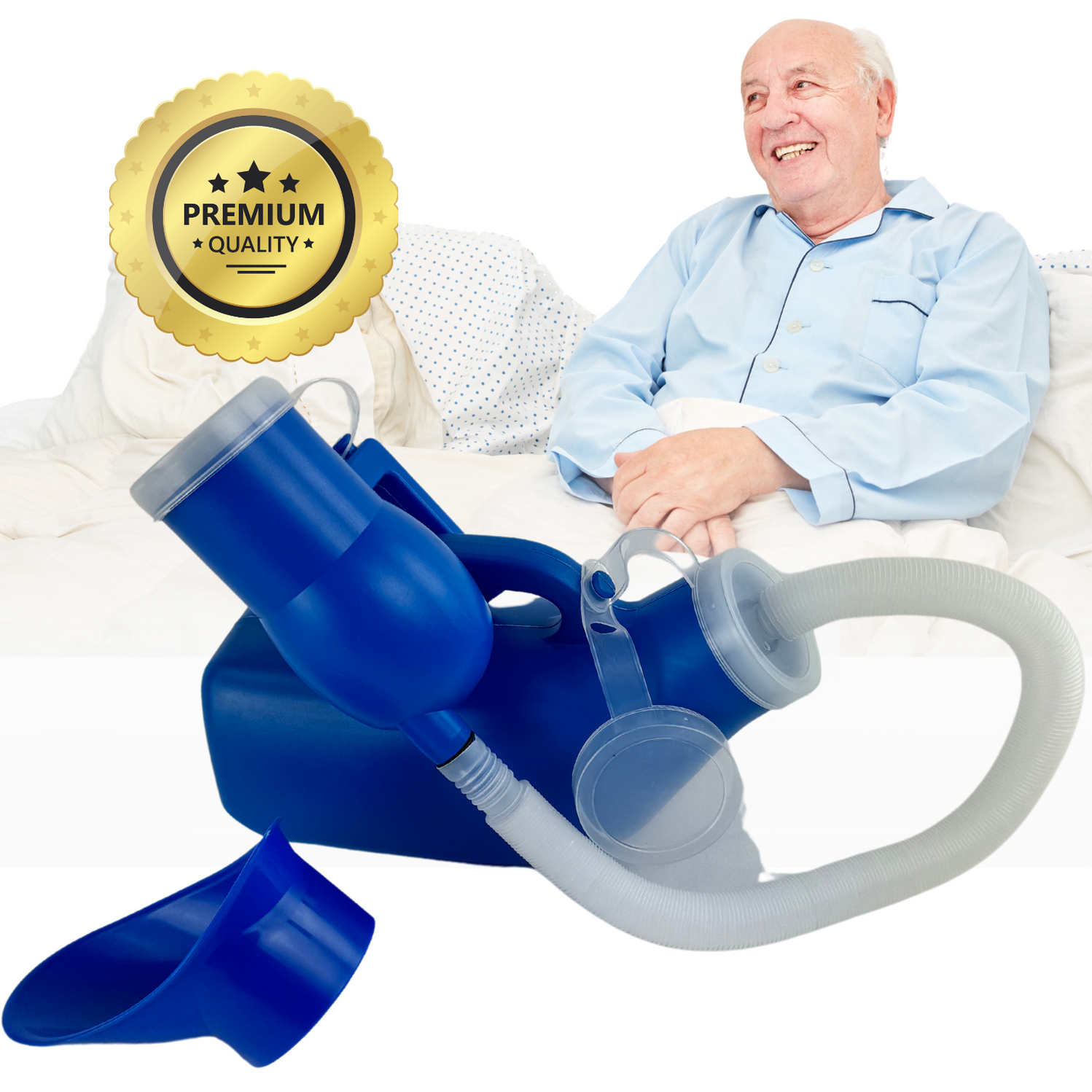 Urinol Portátil Unissexo 1200 ml para Adultos e Crianças— OrtoPrime.pt