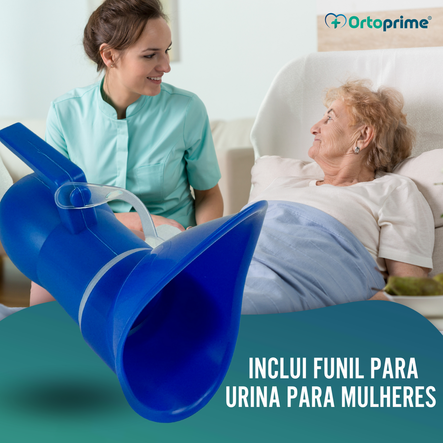 Urinol Portátil Unissexo 1200 ml para Adultos e Crianças— OrtoPrime.pt