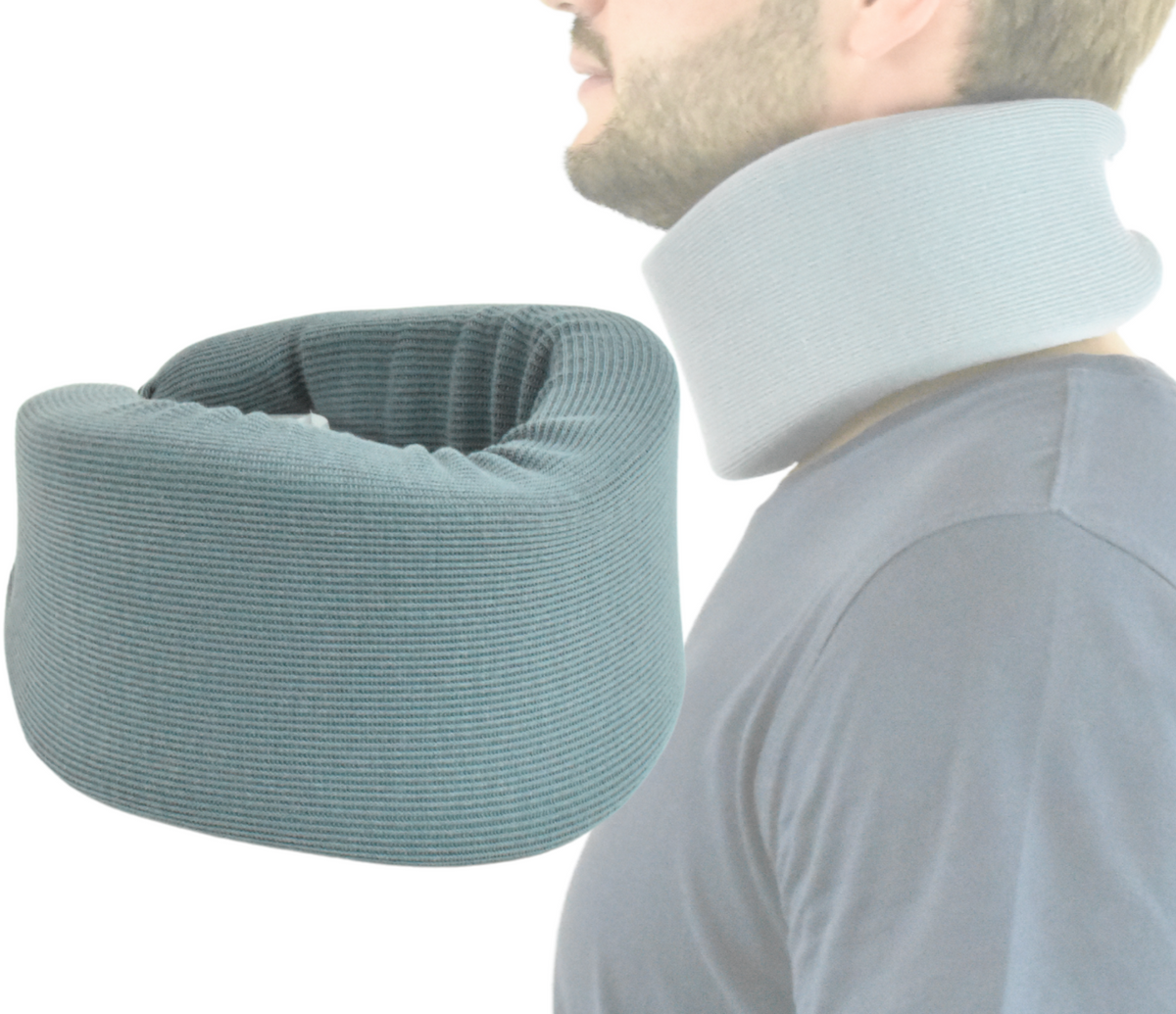 Colar Cervical Suave Ergonómico com Bandas Ajustáveis— OrtoPrime.pt